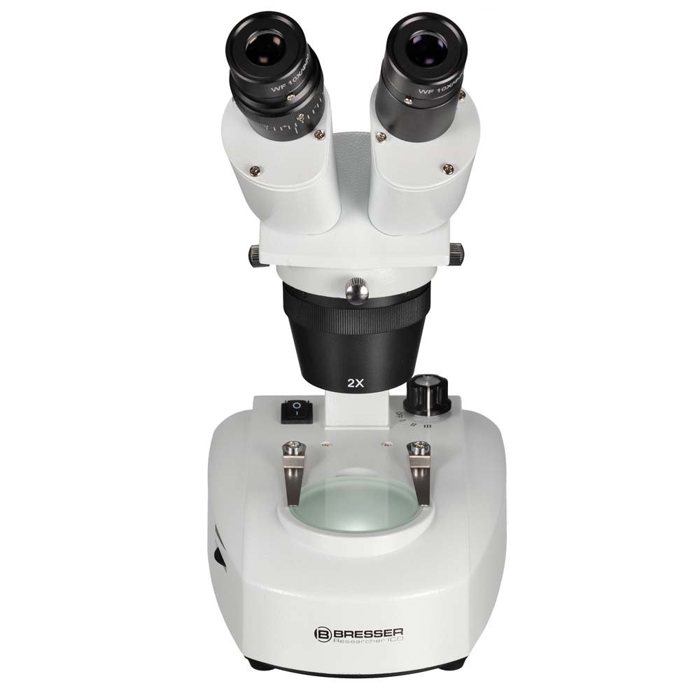Bresser Researcher Icd Led 20x-80x Professional Microscope White ...